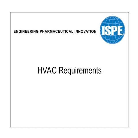 BAB 11 HVAC Requirements_ISPE Standarisation for Cleanrooms.ppt