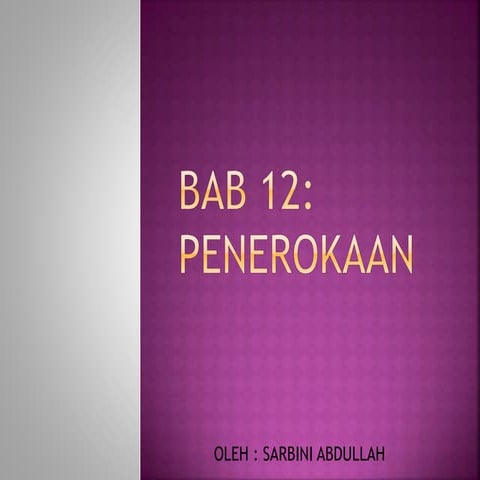 Bab 12 STPM sem 2 | PPT