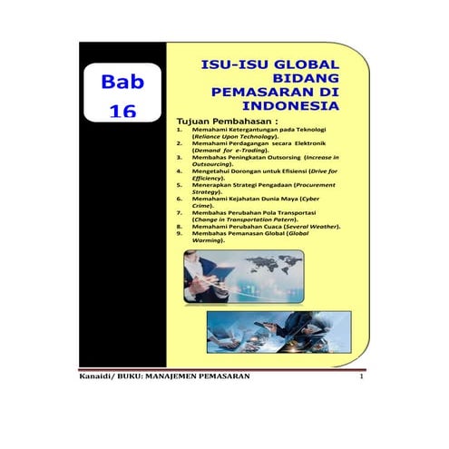 Bab 16_ "ISU GLOBAL BIDANG PEMASARAN DI INDONESIA" (Penulis : Kanaidi ...