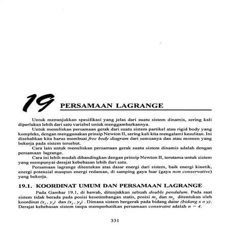 Bab19 persamaan lagrange | PDF