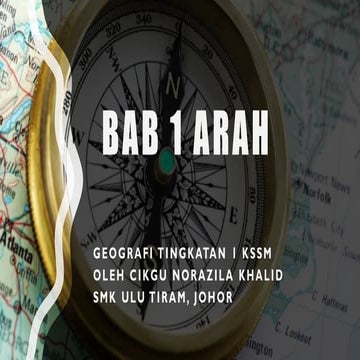 Bab 1 Arah Nota Geografi Tahun 2024/2025 | PDF