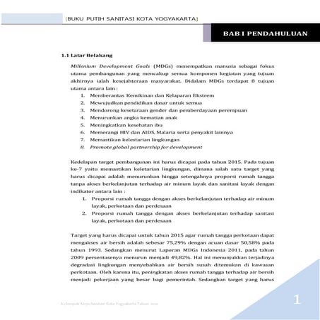 Bab 1 SSK Jogja | PDF