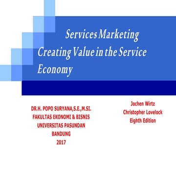 Bab 1 creating value in the service economy | PPTX