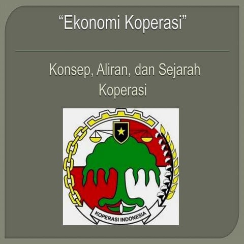 Bab 1 ekonomi koperasi | PPTX