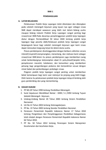 Program kerja pkl | DOCX