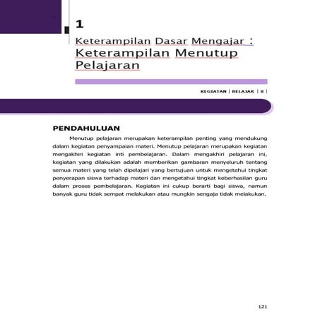 Modul KB 8 Menutup | PDF