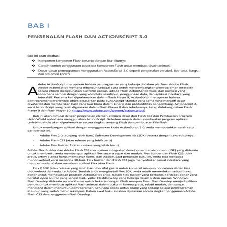 Bab1pengenalan as3 | PDF