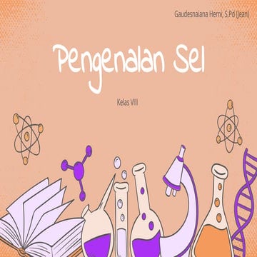 Pengenalan sel kelas 8 bab 1 kurikulum merdeka | PDF