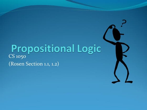 Translating English to Propositional Logic | PPT