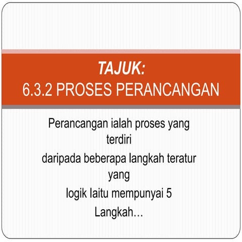 Bab 1 proses perancangan | PPTX