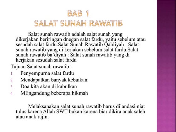 Fiqh kelas 3 Shalat Sunah Rawatib | PPTX