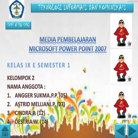 MATERI TIK SMP/MTs BAB 2 KELAS IX MICROSOFT POWER POINT | PPTX