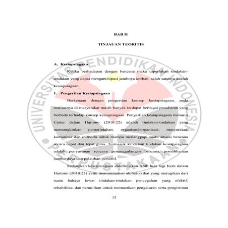 TINJAUAN TEORI (Contoh Karya Ilmiah) | PDF