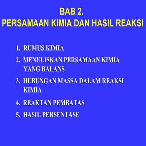 Bab2 pers.kimia & rumus kimia | PDF