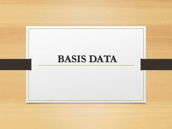 Chapter 2 lingkungan basis data | PPT