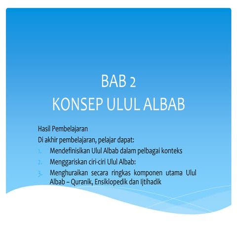 Bab 2 ulul albab | PPTX