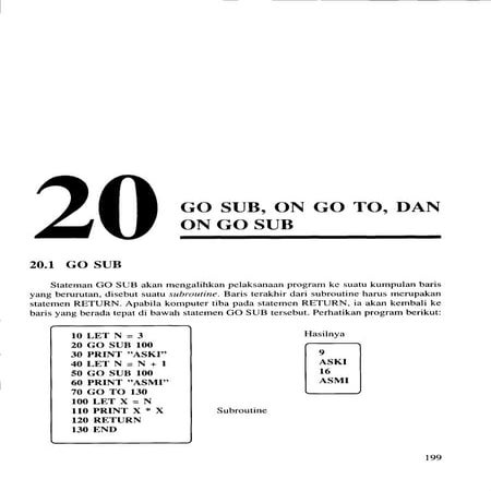 Bab20 gosub,on goto,-dan_on_gosub | PDF