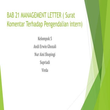 Bab 21 Management Letter | PPTX