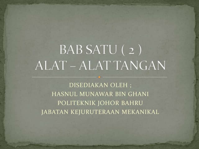 PENGENALAN KEPADA MESIN LARIK | PPT