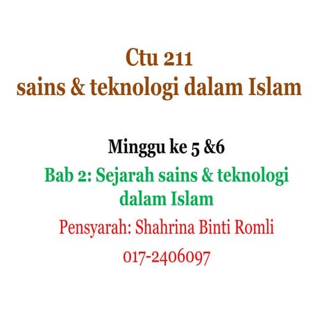 Bab 2 ctu 211 | PPTX