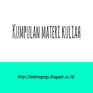 Aljabar Linear Bab 2 determinan | PPTX