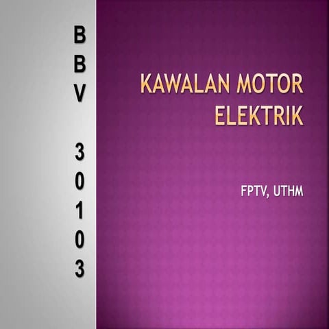 KOMPONEN KAWALAN MOTOR | PDF