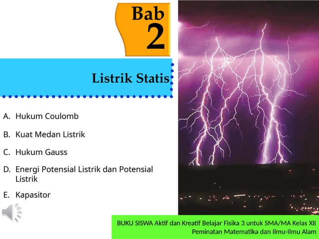 PPT LISTRIK STATIS KELAS XII SEMESTER 1.pptx