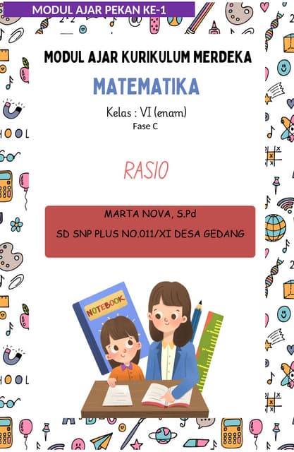 PPT MATEMATIKA Materi RASIO KELAS 6 KURIKULUM MERDEKA | PDF