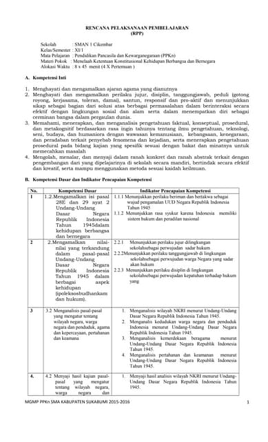 RPP Pendidikan Pancasila Bab 4 (6 x Pertemuan) (1).docx