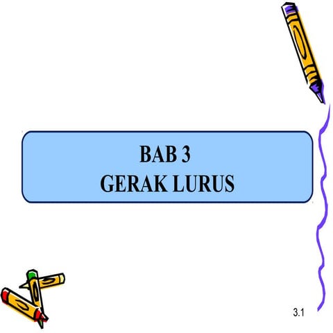 Bab3 gerak lurus | PPT