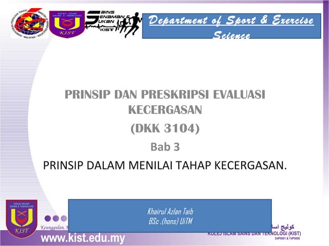 Sains Sukan STPM: Kecergasan fizikal | PPTX