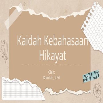 kaidah kebahasaan cerpen hikayat .pdf