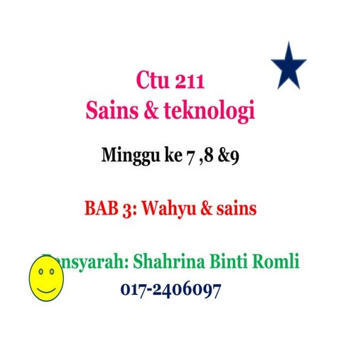 Bab 3 ctu 211 | PPTX
