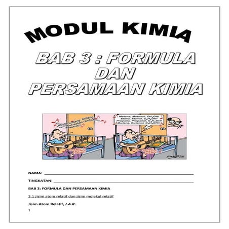 Soalan tubi-f4-kimia-bab-3-formula-persamaan-kimia | PDF