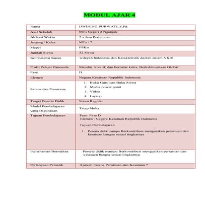 Bab 3 Ma 4 Pdf Dan Bahan Ajar Modul Guru Pdf