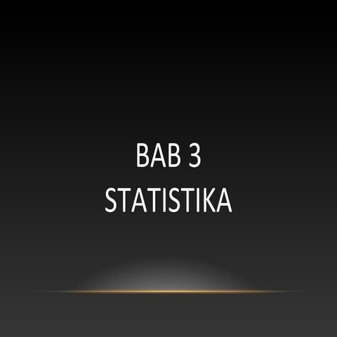 Bab 3 statistika | PPT