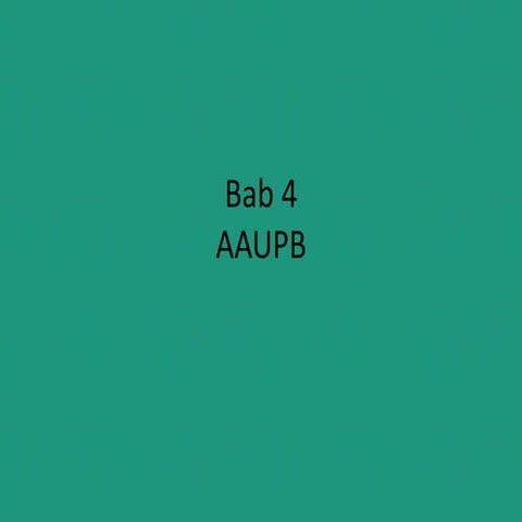 Bab 4 | PPTX