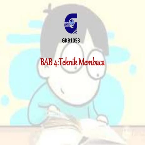 TEKNIK MEMBACA | PPTX