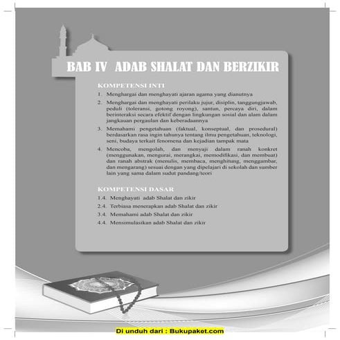 Bab 4 adab shalat dan berzikir | PDF