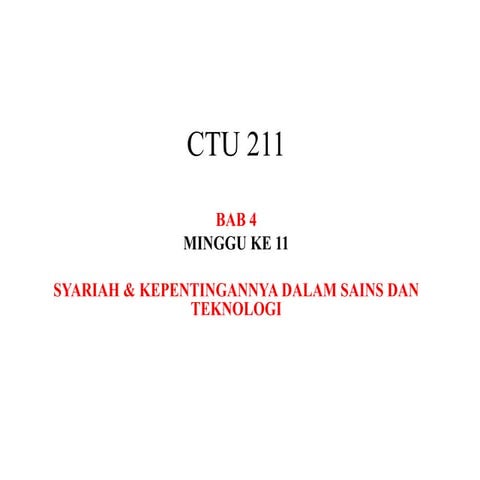 Bab 4 ctu 211 | PPTX