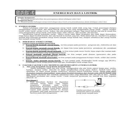 Bab 4 energi dan daya listrik | PDF