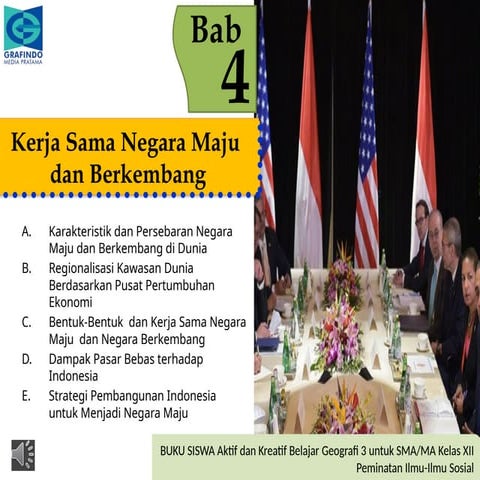 PPT kelas 12 geografi materi kerjasama antarnegara | PPTX
