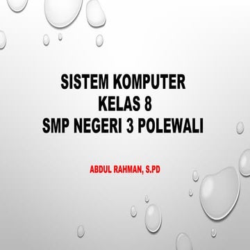 BAB 4 SISTEM KOMPUTER 2024 merdeka belajar | PPTX