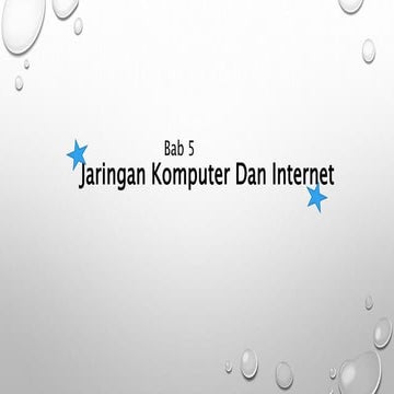 Jaringan Komputer Dan Internet Bab 5 | PPTX