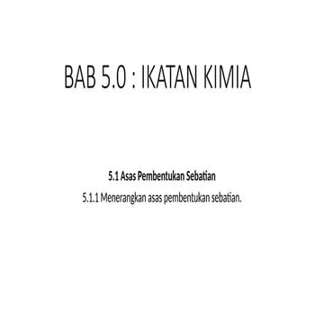 Bab 5.1 Asas Pembentukan Sebatian t4 form 4 | PPTX