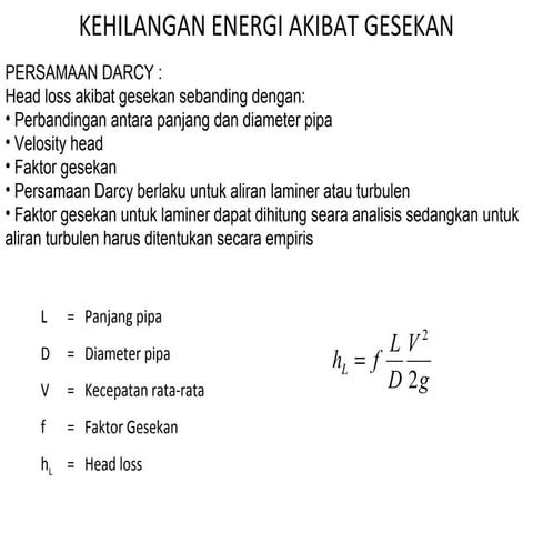 Bab 5 faktor gesekan | PPT