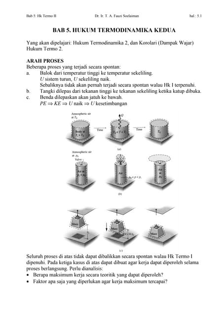 Entropi dan hukum termodinamika | PPTX
