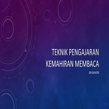 TEKNIK MEMBACA | PPTX