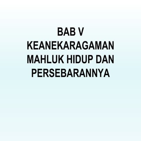 Bab keanekaragaman hayati, tentang materi ilu alamiah dasar | PPT