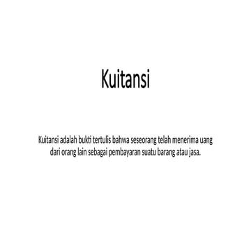 Bab 5 materi kuitansi kelas 6 kurikulum merdeka | PPTX